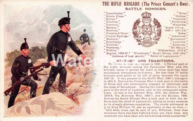 1423. HISTORY & Traditions. The Rifle Brigade (The Prince Consort's Own ...
