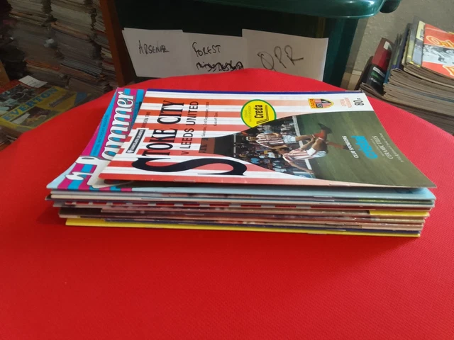 LEEDS UNITED X 15 1989/1990 Away Football Programmes (Bulk Lot) All ...