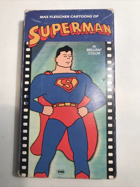 MAX FLEISCHER CARTOONS of Superman (VHS, 1985) 8 épisodes en couleurs ...