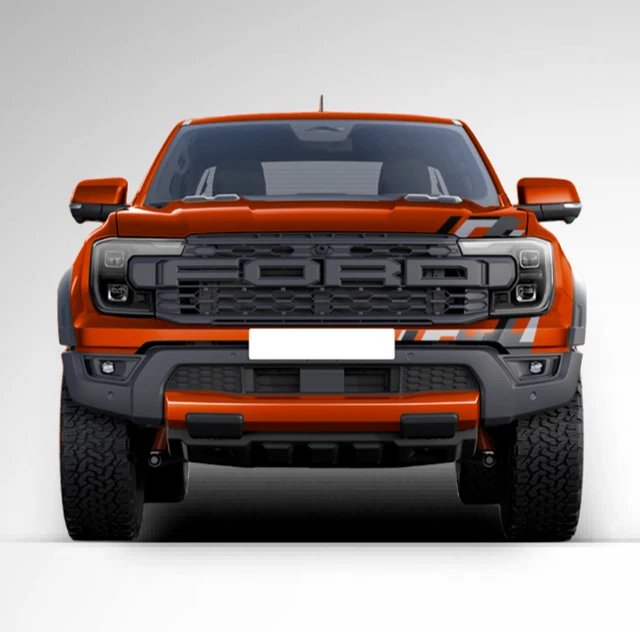 FORD RANGER RAPTOR Front Geometric Decal's 3M premium vinyl for bumper ...