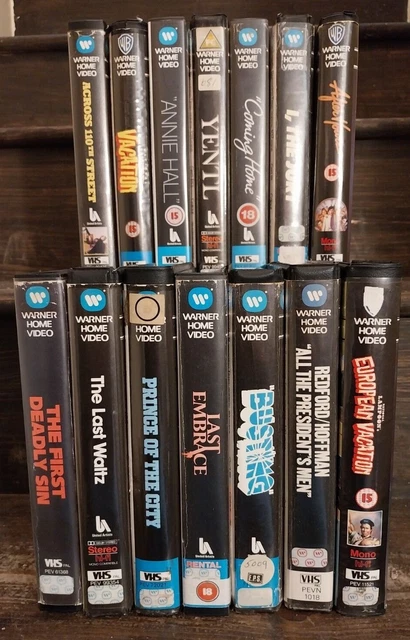 VHS BIG BOX Ex Rental Warner Home Video Pre/Early Certs 70s/80s Comedy ...