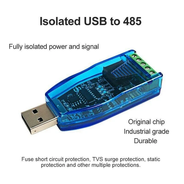 ISOLÉ INDUSTRIEL USB Vers RS485 Convertisseur CH340 Communication ...
