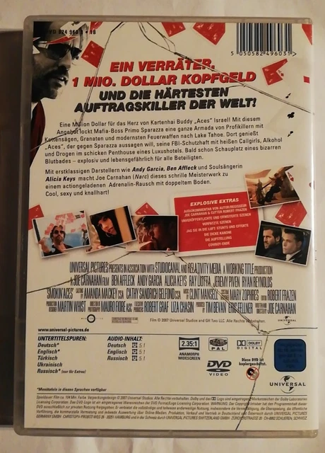 SMOCKIN ACES (DVD) Ben Affleck Andy Garcia Alicia Keys Ryan Reynolds ...