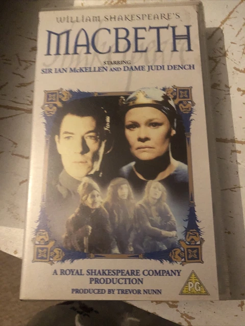WILLIAM SHAKESPEARES MACBETH VHS Video Tape NEW & SEALED) Judi Dench, Mckellen £0.50 - PicClick UK