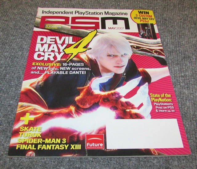 PSM PLAYSTATION MAGAZINE May 2007 Issue 123 (Devil May Cry 4 Cover) £5. ...