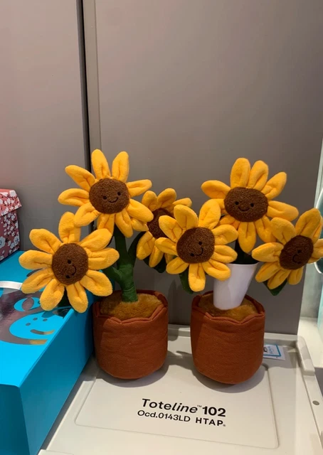 JELLYCAT SUNFLOWER SOFT Toy - Cheerful Flower Plush with Label Dust Bag ...