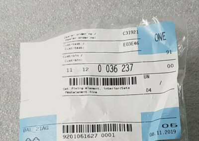 NEW GENUINE BMW M47 M47N M47N2 Injector Fixing Element 0036237 Fast ...