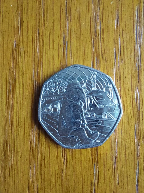 PADDINGTON BEAR AT Waterloo Train Station 50p coin rare 2018 ...