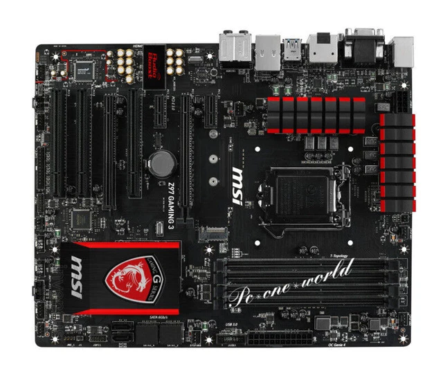 MSI MS-7818 Z97 GAMING 3 Motherboard LGA 1150 Intel Z97 DDR3 HDMI USB 3 ...
