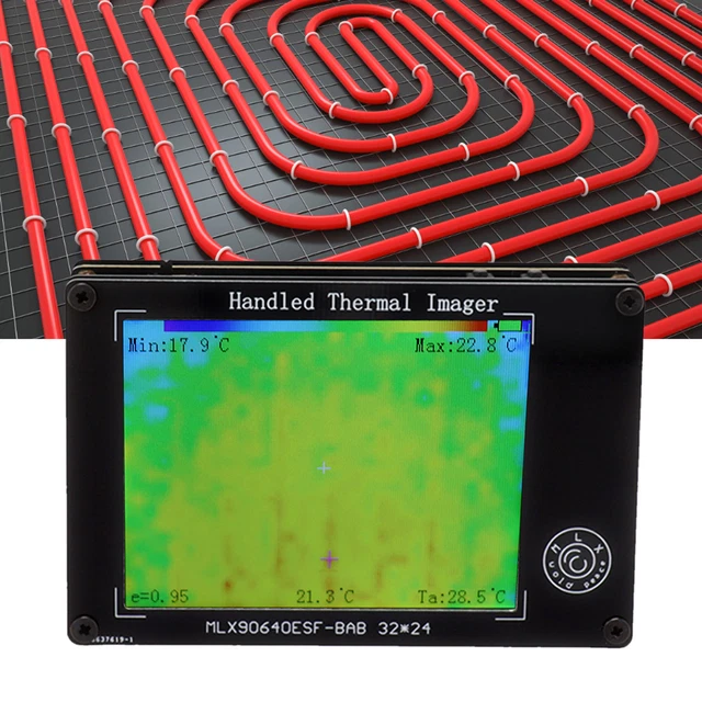 MLX90640 32X24 DIGITAL Infrared Thermal Imager Portable Infrared ...