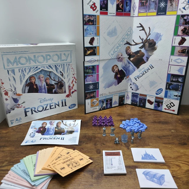 MONOPOLY FROZEN 2 Edition Board Game Complete Disney VGC Age 8+ £9.99 ...