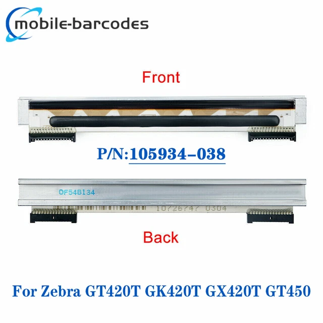 NEW THERMAL PRINTHEAD for Zebra GT420T GK420T GX420T GT450 Print Head 105934-038 £24.01 ...