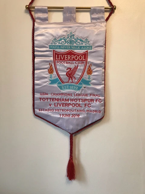 LIVERPOOL FC V Tottenham Hotspur FC Champions League Final 2019 Pennant ...