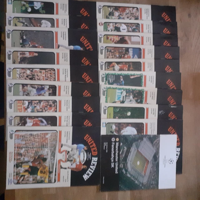 MANCHESTER UNITED PROGRAMMES 1996/97 ×19bulk £10.00 - PicClick UK