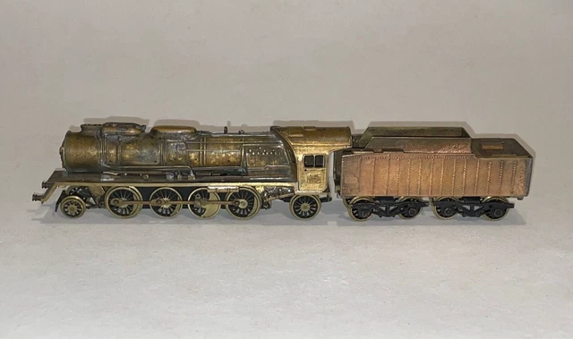 KIT HO EN bronze laiton locomotive à vapeur et tender 141P de la SNCF à ...