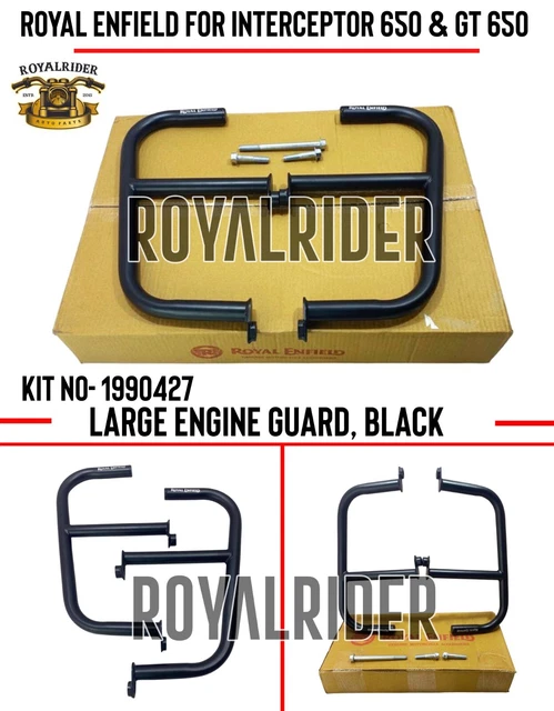 100% GENUINE ROYAL Enfield INTERCEPTOR 650 & GT 650 "LARGE ENGINE GUARD ...