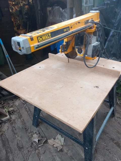 DEWALT RADIAL ARM Saw Single Phase Dw721 £600.00 - PicClick UK