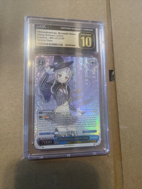 WEISS SCHWARZ CGC 10 Pristine Hololive HOL/W91-E127SP Murasaki Shion SP ...