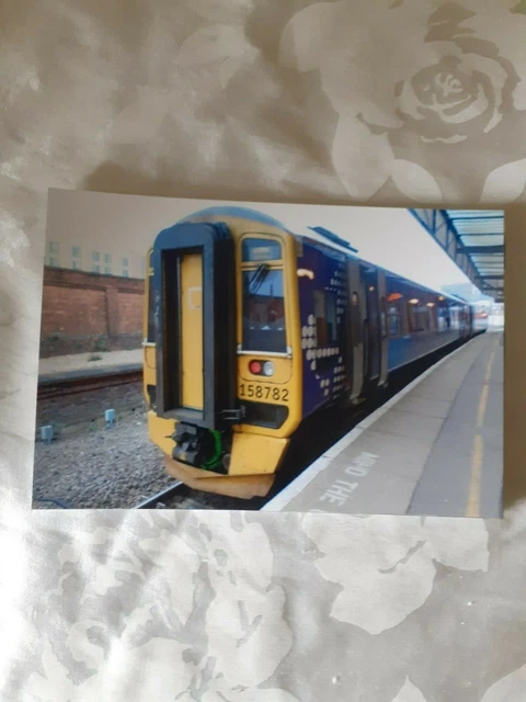 6X4 PHOTO OF Northern Class 158-158782 (Ex Scotrail) at Lincoln Railway ...