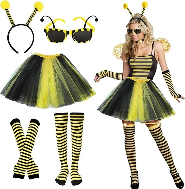 BIENENKOSTÜM ERWACHSENE, FASCHINGSKOSTÜME Damen Karneval Kostüm Tierkostüm Erwac EUR 18,59 ...