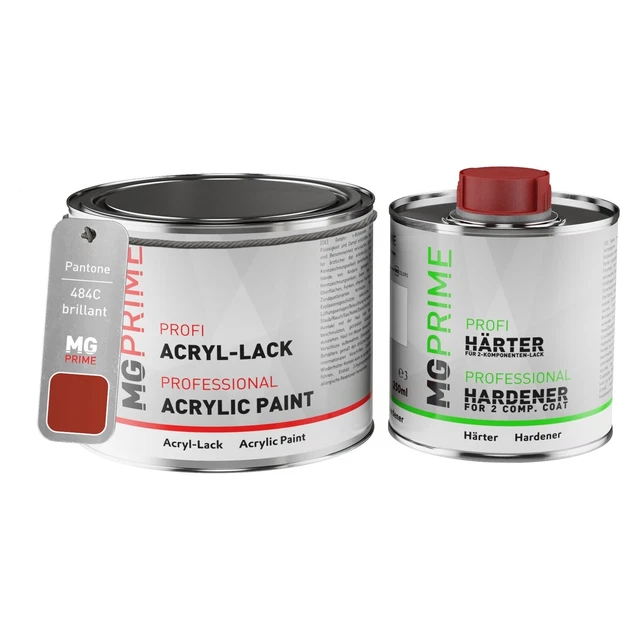 PANTONE 484C BROWN Peinture acrylique brillante Pot de 0,75 litre ...
