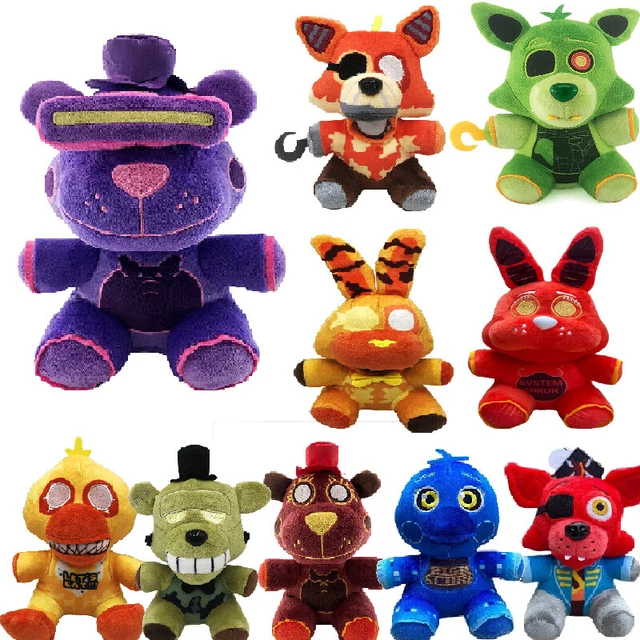 FNAF FIVE NIGHTS At Freddy’s Plush Toy Radioactive Foxy V-R Freddy Kids ...