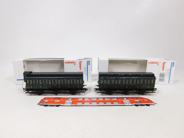 EB120-0,5 #2X MÄRKLIN H0 AC Abteilwagen SNCF Nem Kk Kkk 4204 4205 Mint + Box EUR 70,42 - PicClick FR