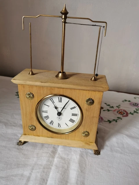 VINTAGE HOROLOVAR IGNATZ Flying Ball Pendulum Clock Jerome Co UK ...
