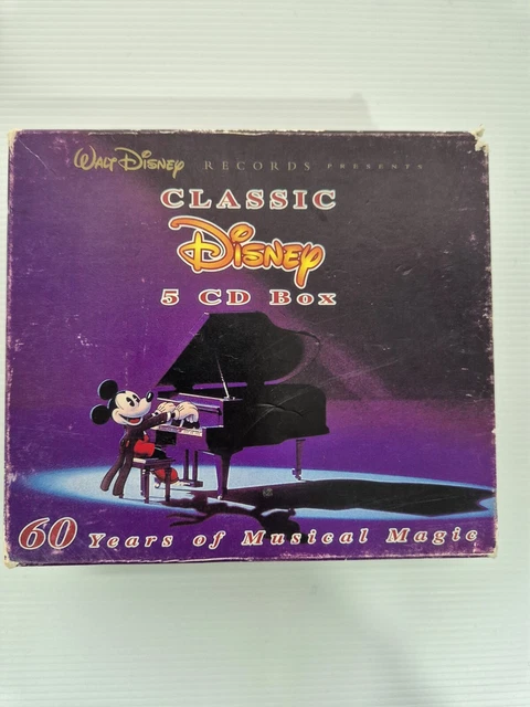 VINTAGE CLASSIC DISNEY Music CD Set 5 Disks 60 Years of Musical Magic ...