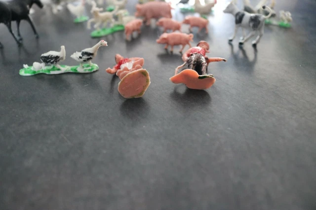 LOT FIGURINES BRITAINS ? Paysans et animaux de la ferme plastique ...