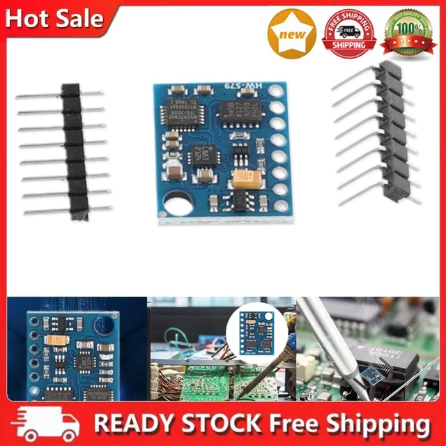 NINE-AXIS IMU SENSOR IIC Transmission HMC5883L ITG3205 ADXL345 3V-5V ...