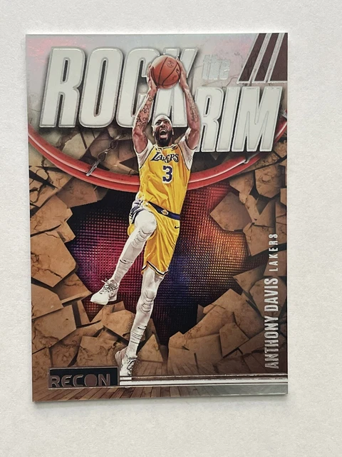 CARTE D'INSERTION ANTHONY Davis 2023-24 Recon Rock The Rim n° 12 Lakers ...