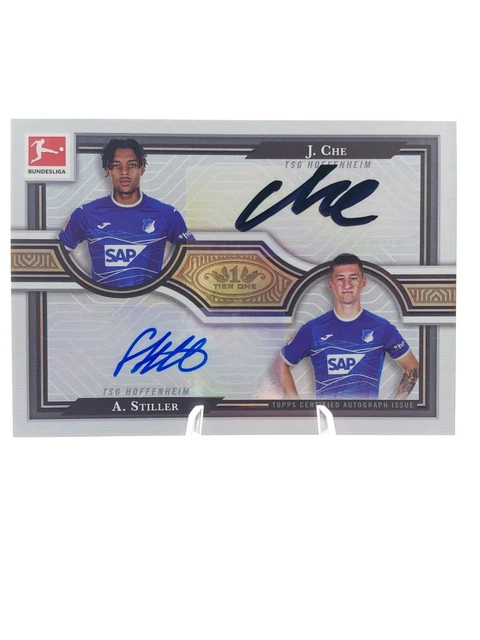 JUSTIN CHE/ANGELO STILLER Dual Auto/25 TSG Hoffenheim Topps Tier One ...