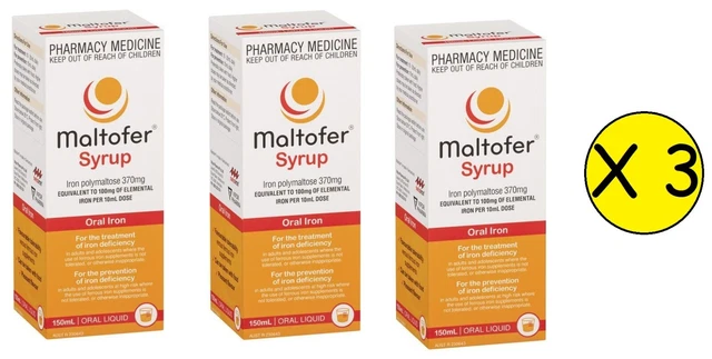 MALTOFER IRON SYRUP 150mL Oral Liquid 100mg X 3 Best Economic Value ...