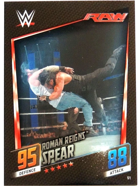 WWE ROMAN REIGNS Slam Attax Then Now Forever Signature Move Wrestling Card 2015 £3.75 - PicClick UK