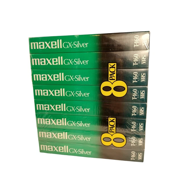 MAXWELL T-160 8 Pack VHS Pack Original Wrapping £53.71 - PicClick UK
