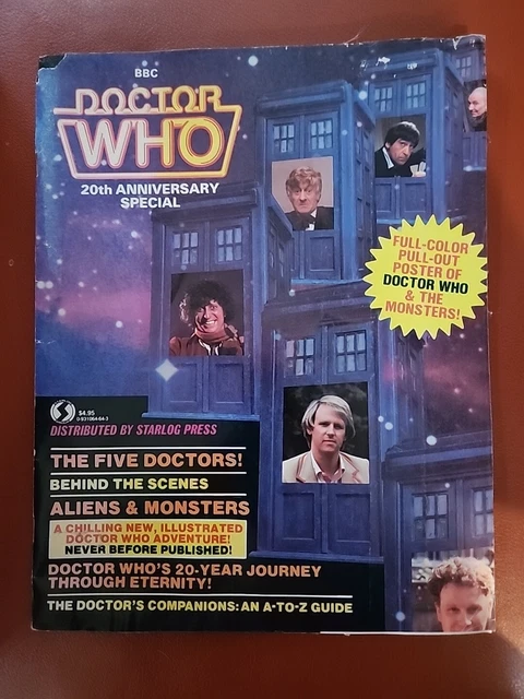 DOCTOR WHO BBC 20th Anniversary Special Magazine Limited Edition 1983 w/ Poster £13.46 - PicClick UK