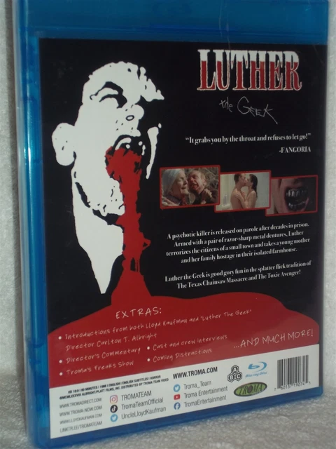 LUTHER THE GEEK (Blu-ray, 2026) NEW Edward Terry Joan Roth dark comedy ...