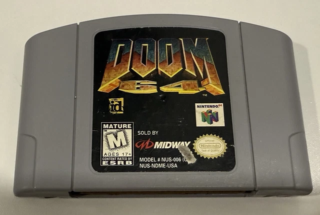 DOOM 64 (NINTENDO N64, 1997) N64 Game Cartridge Tested - Authentic $40. ...