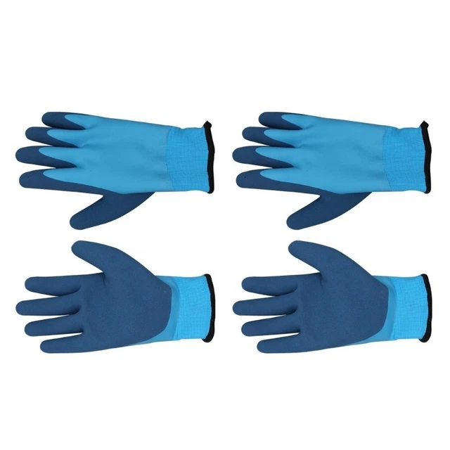 1 PAIR/2 PAIR Work Gloves with Insulated Warm Liner Double Latex Coated ...