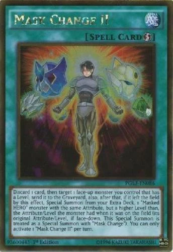 MASK CHANGE Ii *** (Mask Change 2) Pgl3-En086 Yugioh! (Gold Rare) $2.95 ...