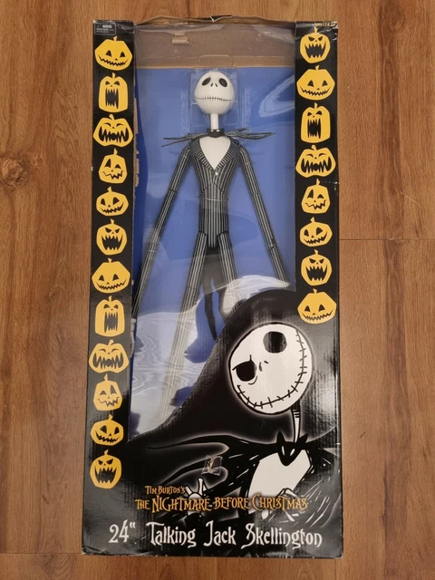 DISNEY JACK SKELLINGTON 24" Talking NECA Figure - The Nightmare Before ...