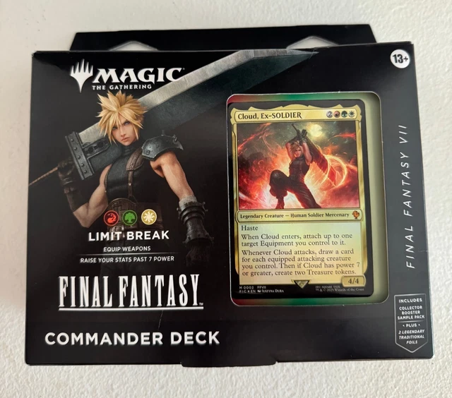 MAGIC THE GATHERING Final Fantasy Commander Deck Limit Break FF7 Cloud Tifa VII $175.49 ...