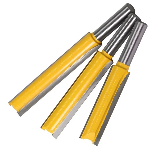 PUNTA ROUTER DRITTA extra lunga grado professionale 8 mm gambo ...