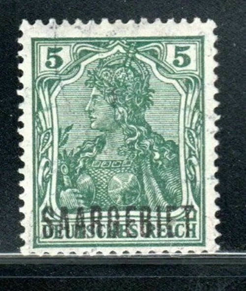 GERMANY DEUTSCHES REICH Saargebiet Stamp Overprint Wwi Mint Hinged Lot ...