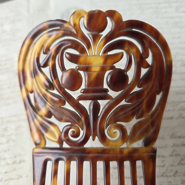 PEIGNE NAPOLÉON III Bijou de Cheveu Milieu XIXè EUR 124,00 - PicClick FR