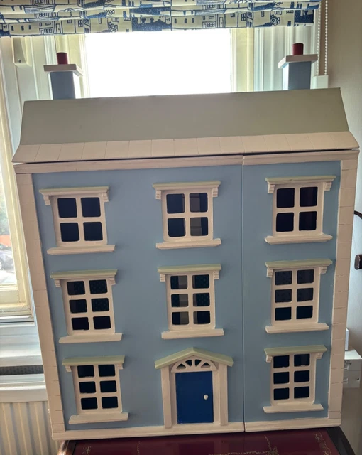 LOVELY 4 STOREY wooden dolls house freshly decorated inside and out ...