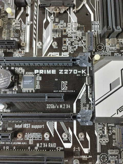 ASUS PRIME Z270-K Intel LGA 1151 DDR4 Desktop Motherboard £103.76 ...