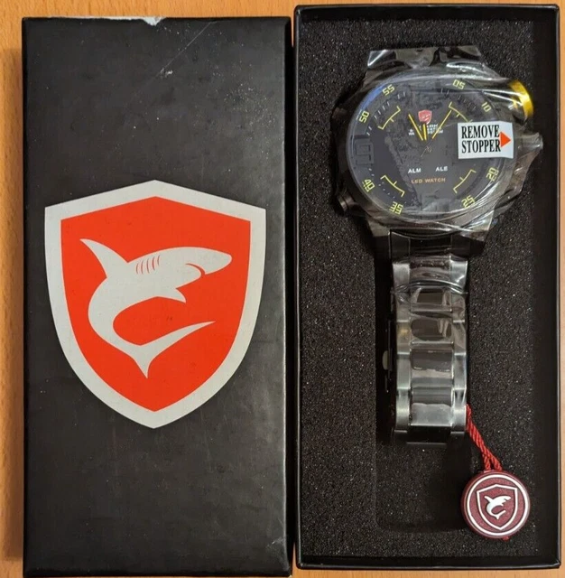SHARK MENS SPORTS Watch DS011S BNIB £40.00 - PicClick UK