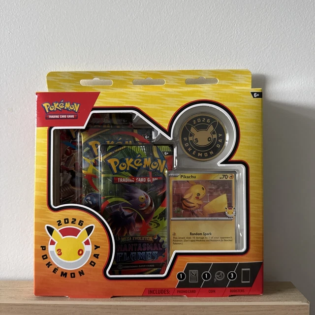 POKÉMON DAY 2026 Collection 30th Anniversary Pikachu Promo Sealed $57. ...